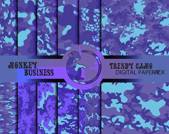 Digital Paper Pack Scrapbook Papers Military Seamless - Etsy
