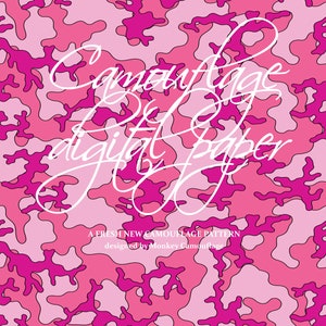 Pink Camouflage Digital Paper Pack.set of 9 Pink Camo Patterns.high ...