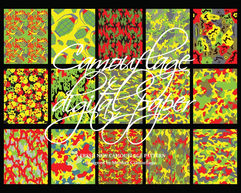 Spring Camouflage Collection.15 High Quality Camo Digital - Etsy