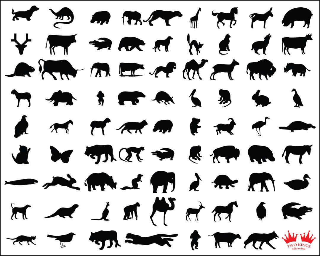 Animal SVG Cut Files, Instant Download Svg Jpg Png Eps Dxf Files, Big ...