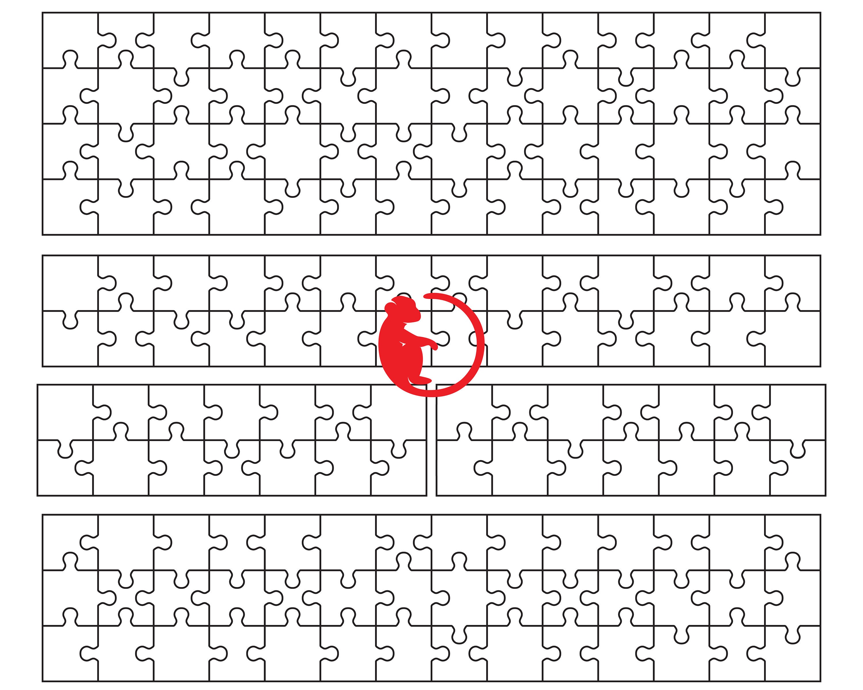 Puzzle Pack Svg Dxf Png Eps and Jpg Files All Puzzles - Etsy