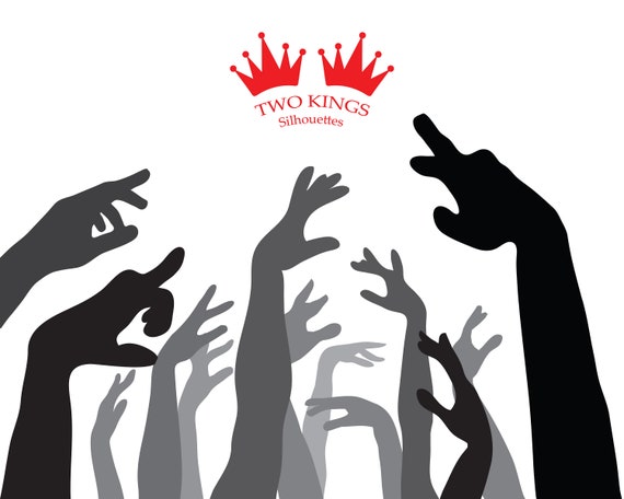 Hands Silhouette SVG Cut File. Hands Clipart. SVG Files for - Etsy