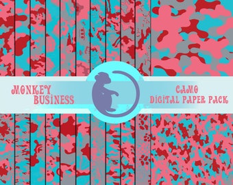 Seamless Patterns Digital Paper Pack Scrapbook Paper | Etsy