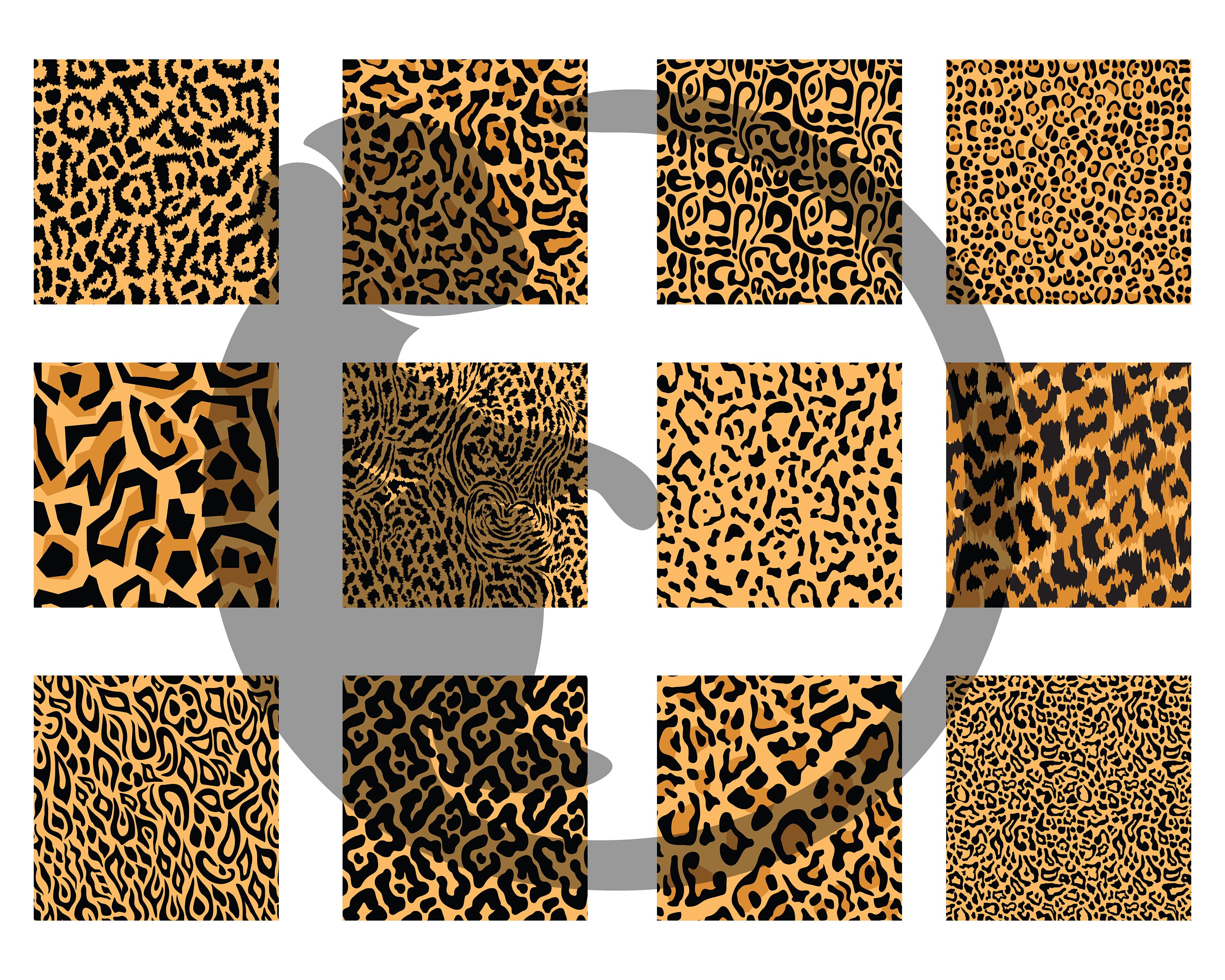 Leopard Digital Paper Pack, Instant Download, Printable Design ...