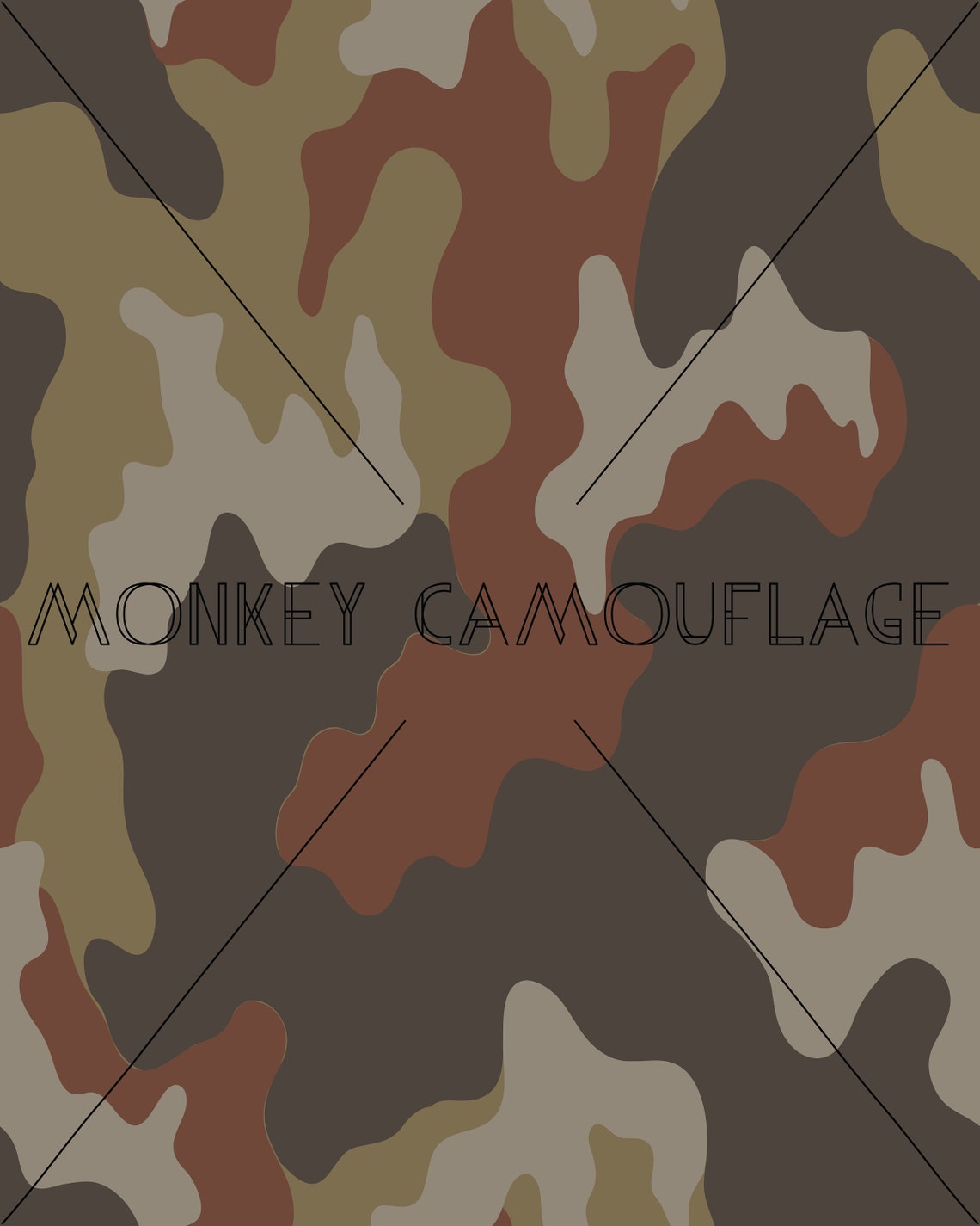 Srapbook Papers Collection of Camo Jpg Files 56 Camo | Etsy