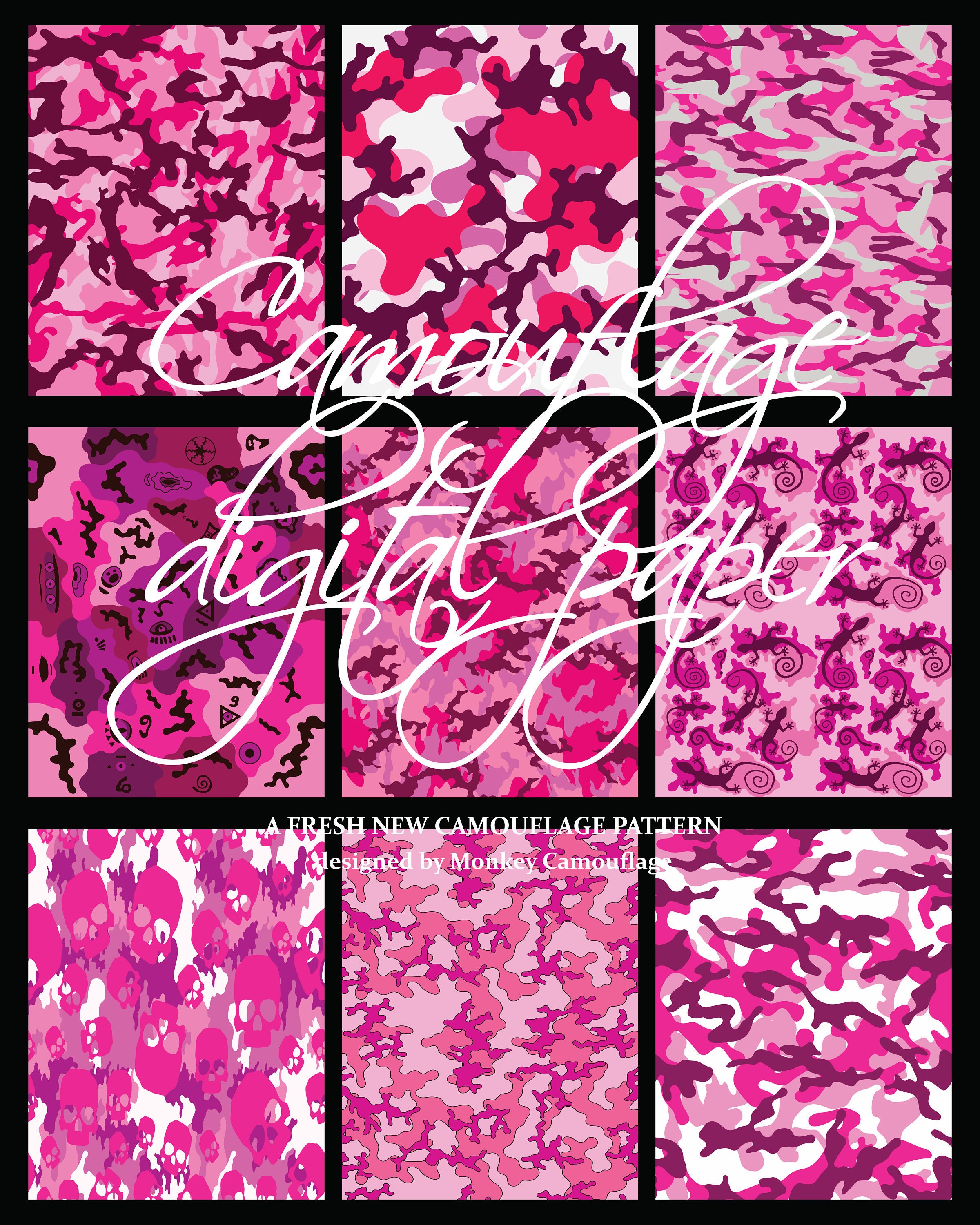 Digital Pink Camo Pattern