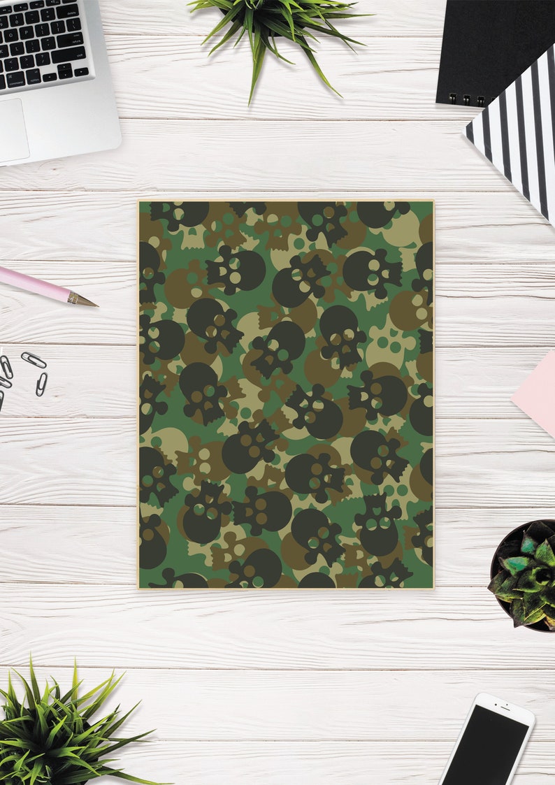 Fresh Camouflage Digital Paper by Monkey Camouflage.seamless Military ...