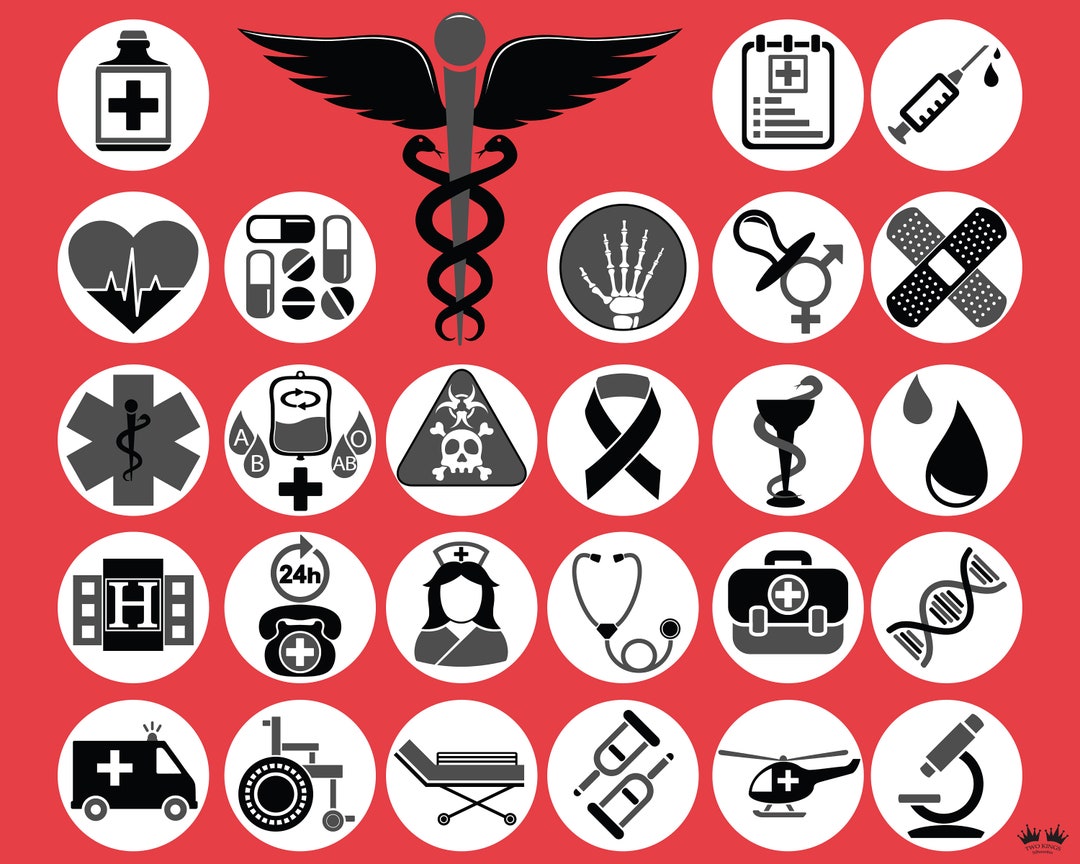 Medical Icon Pack, Instant Download, Pharmaceutical Icons Set, Svg ...