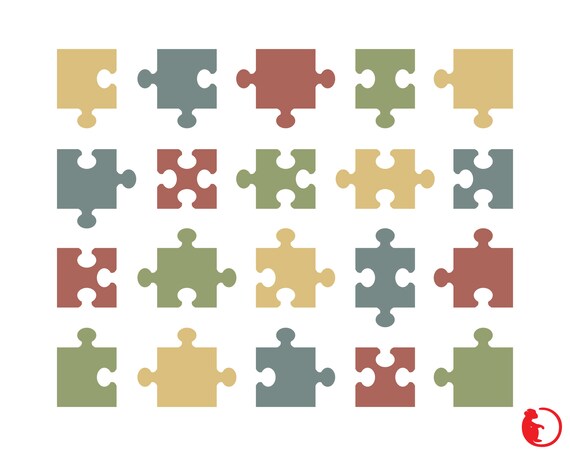 SVG File for Cricut Cricut File Jigsaw With Separate Pieces | Etsy