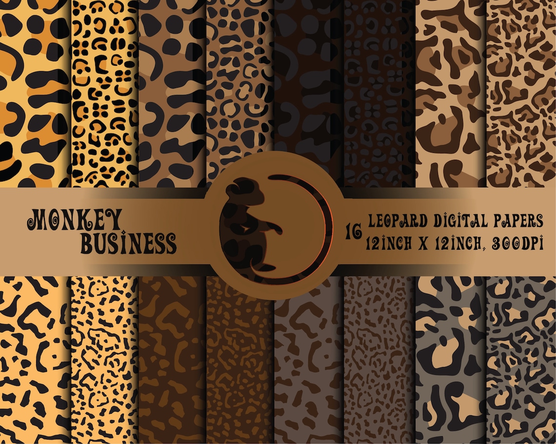 Animalprint Scrapbook Papers Instant Download 16 High Quality - Etsy
