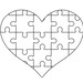 Heart Puzzle SVG Cut Files, Love Jigsaw Cricut File, White Puzzle Heart ...
