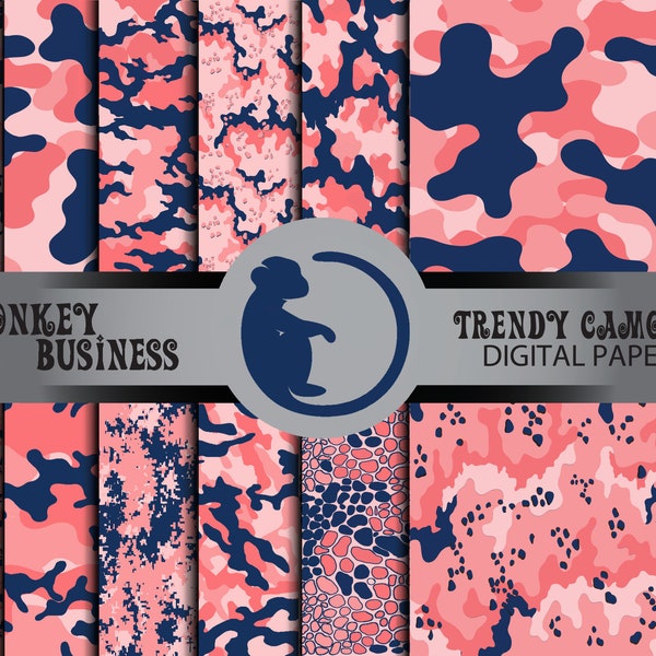 Girl Camouflage Collection.pink Military Digital Paper Pack.high ...