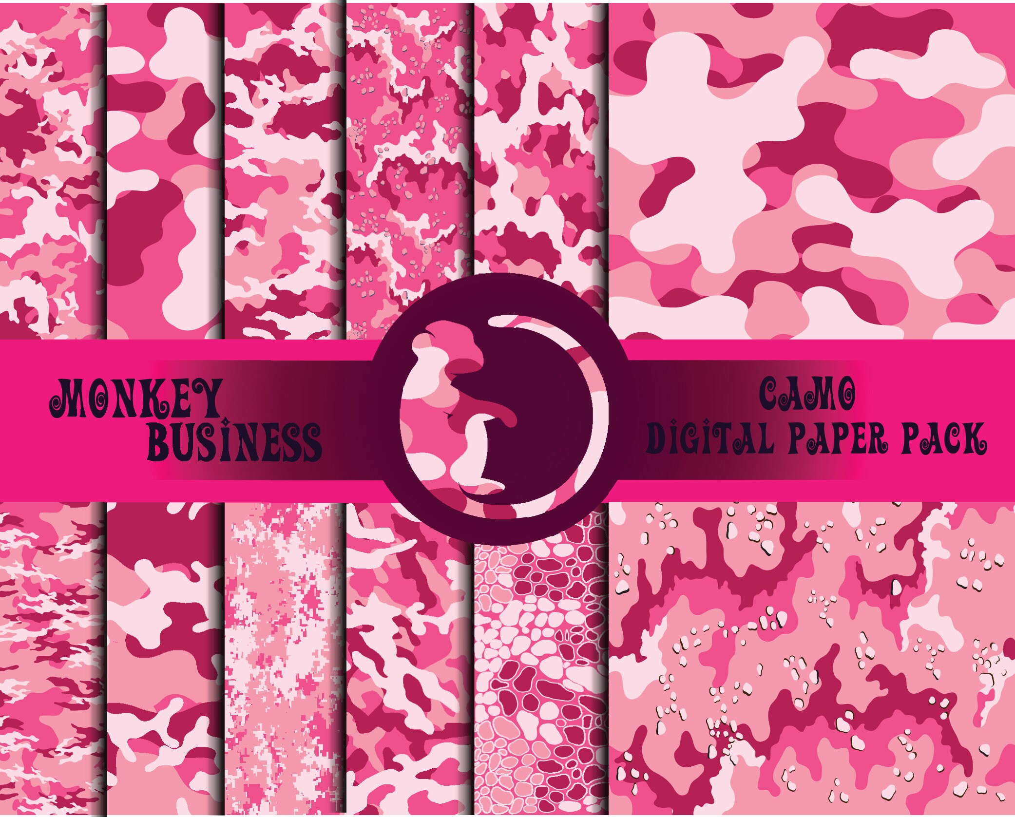 Digital Pink Camo Pattern