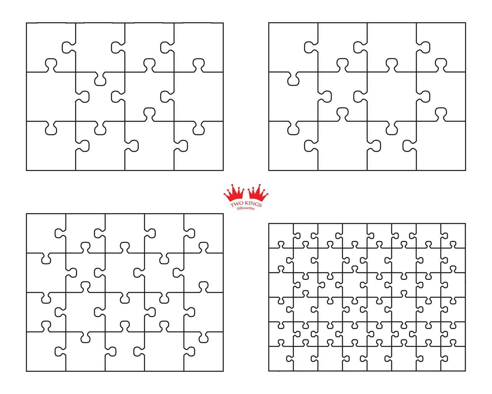 Four Puzzles SVG, Digital Clipart, Files Eps, Jpg, Maze, SVG Puzzles ...