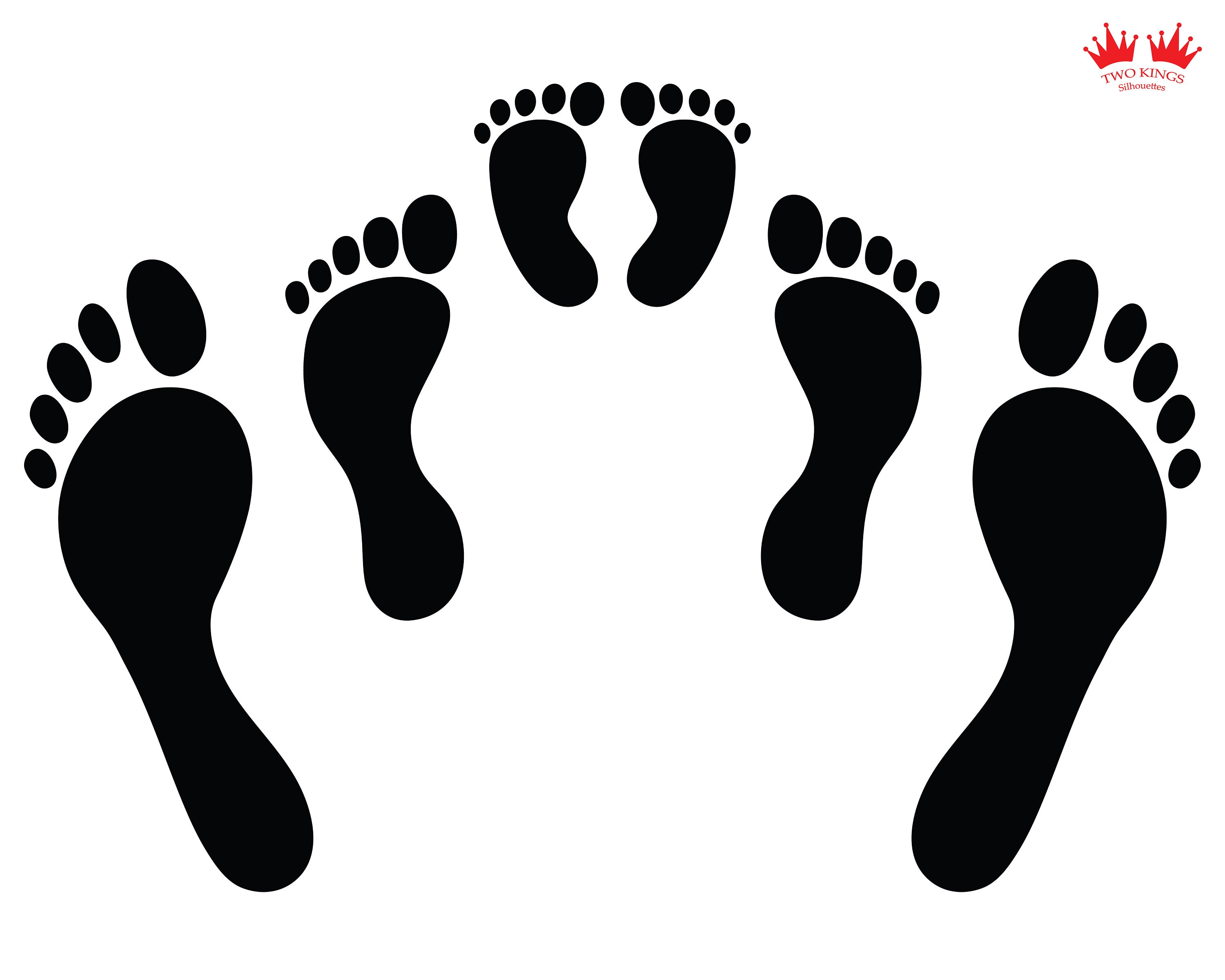 Family footprint svg file, Instant download, Svg, Dxf, Png, Eps and Jpg ...