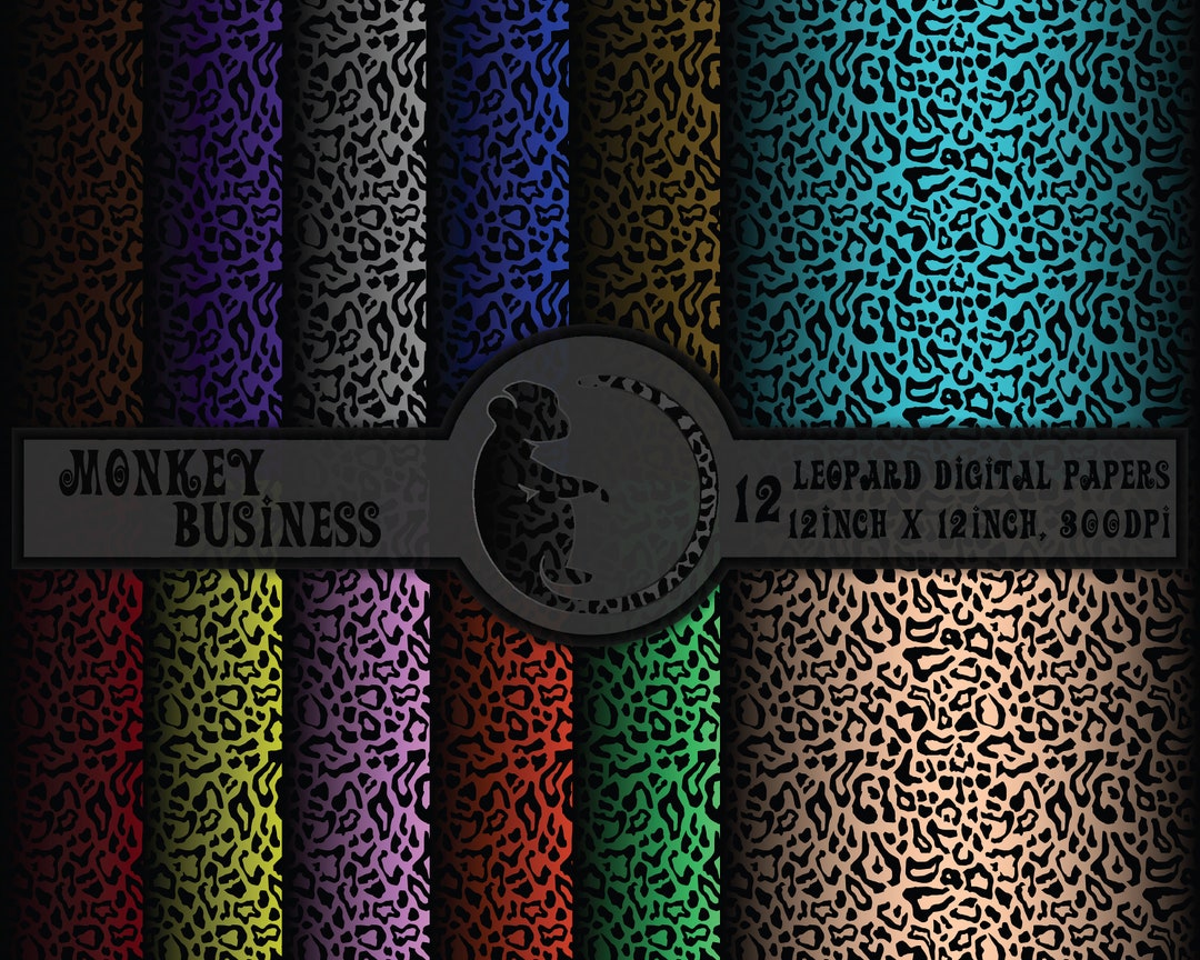 12 Leopard Digital Papers Instant Download JPG Files - Etsy
