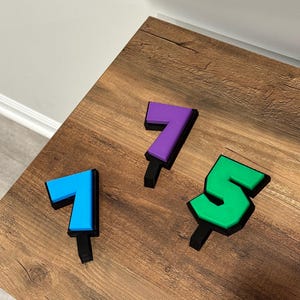 Super Mario Bros Inspired Birthday Cake Number, Mario Cake Topper, Kids ...