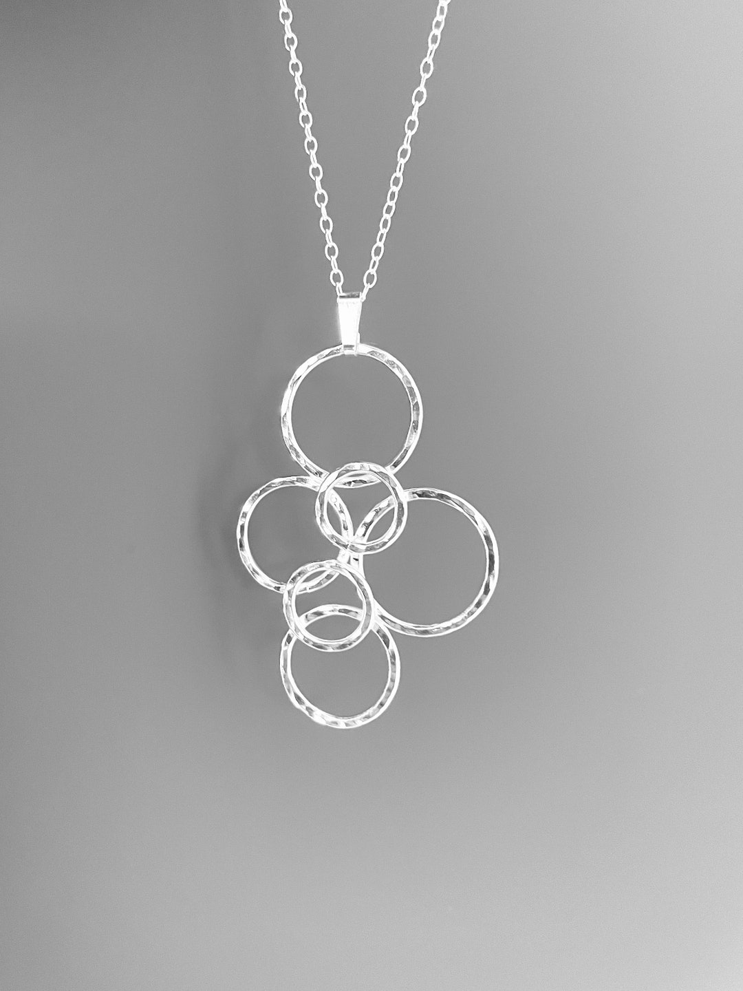 Large Sterling Silver Necklace, Silver Statement Necklace, Silver ...