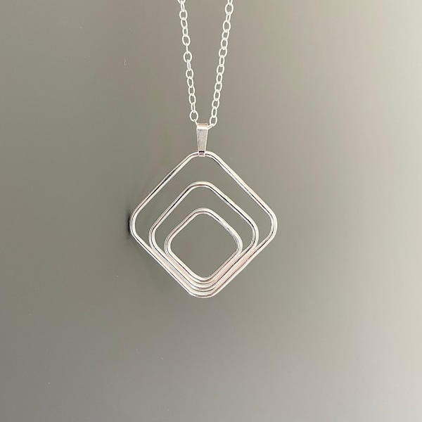 Geometric Pendant - Etsy