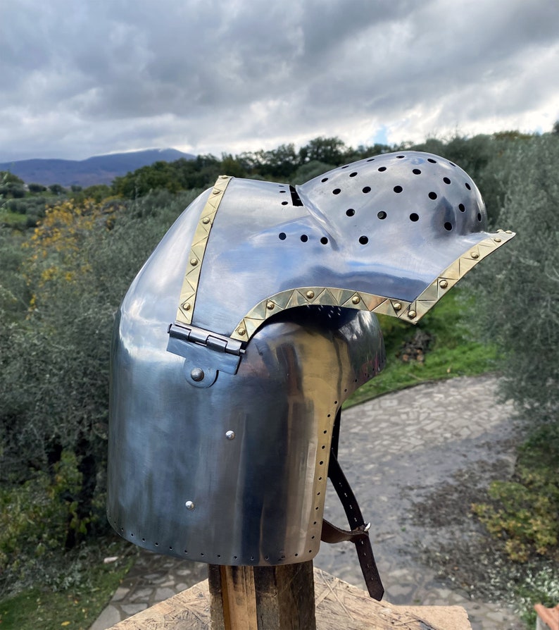Bascinet With Pig Face Visor battle Ready Medieval Knight Helmet - Etsy