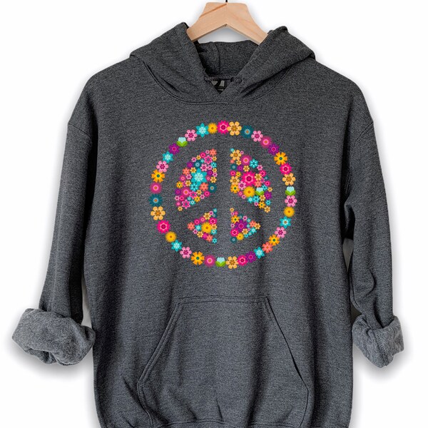 Flower Peace Sign - Etsy