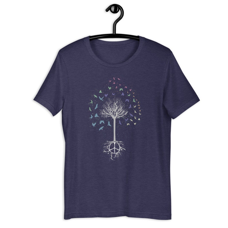 Tree of Life Peace Sign Tshirt Freedom Symbol Flying Dove - Etsy