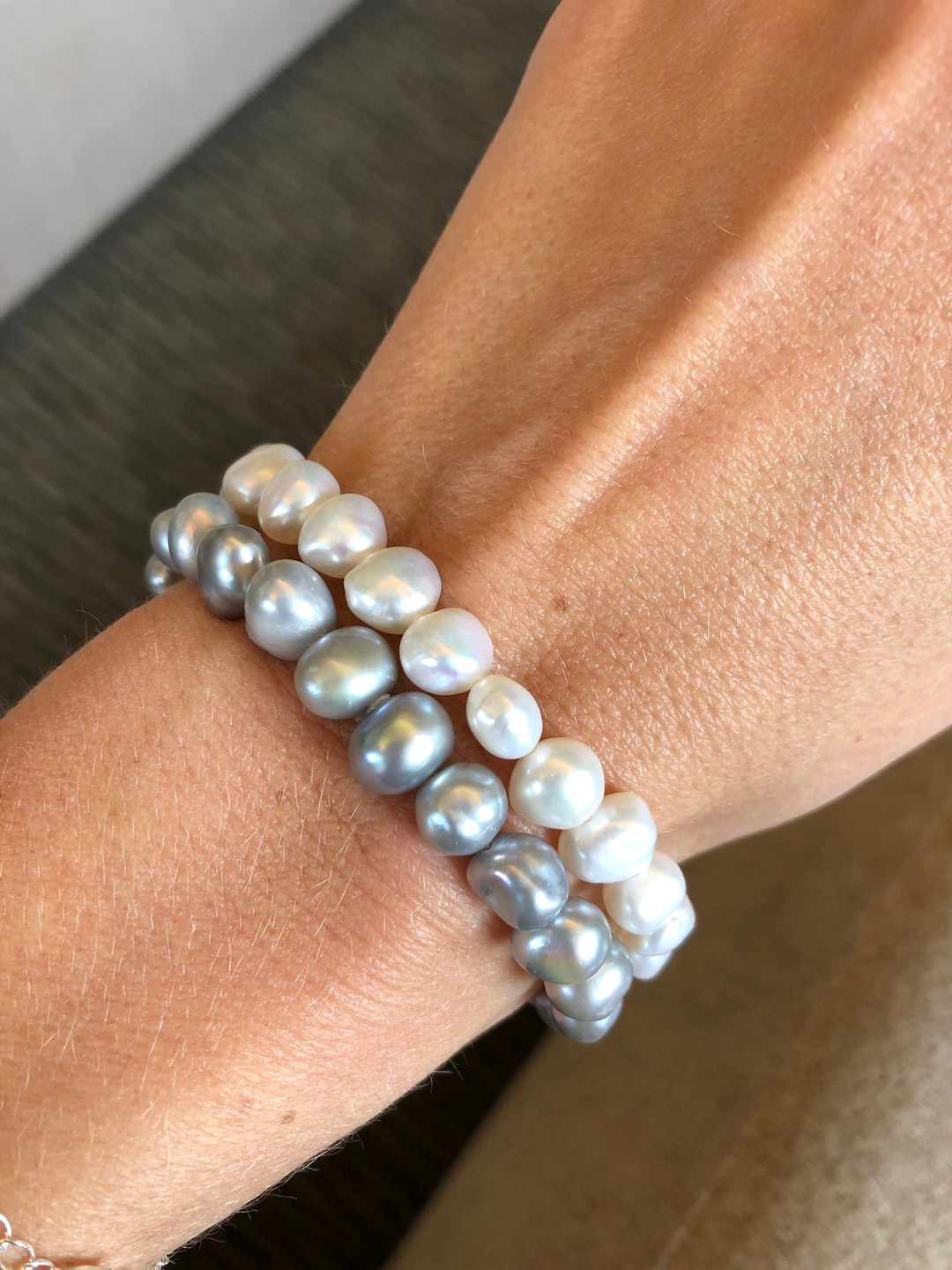 AA Baroque Pearl Bracelet, Genuine Pearls - 20% Donated to Charity - Etsy