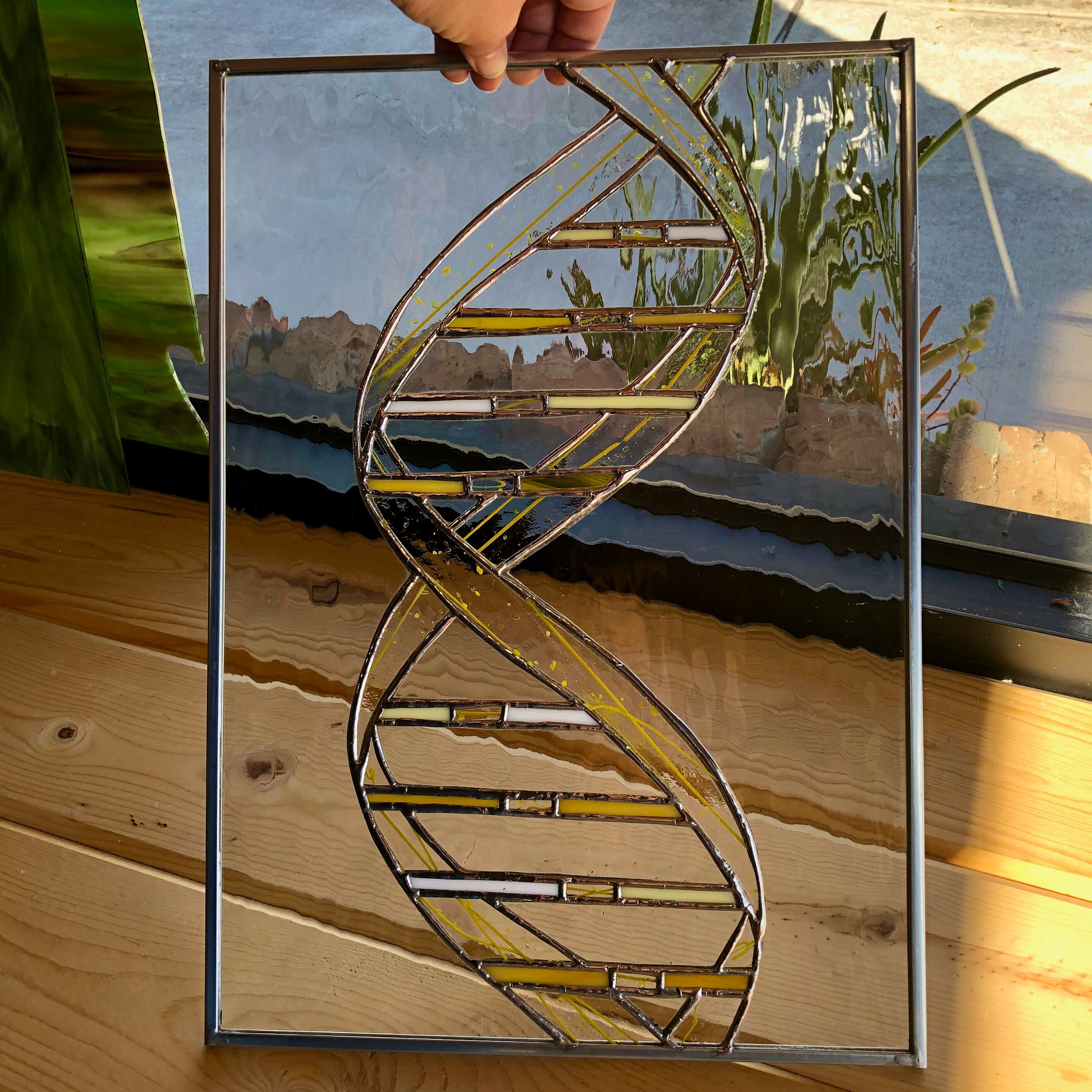 Stained Glass DNA Helix - Etsy