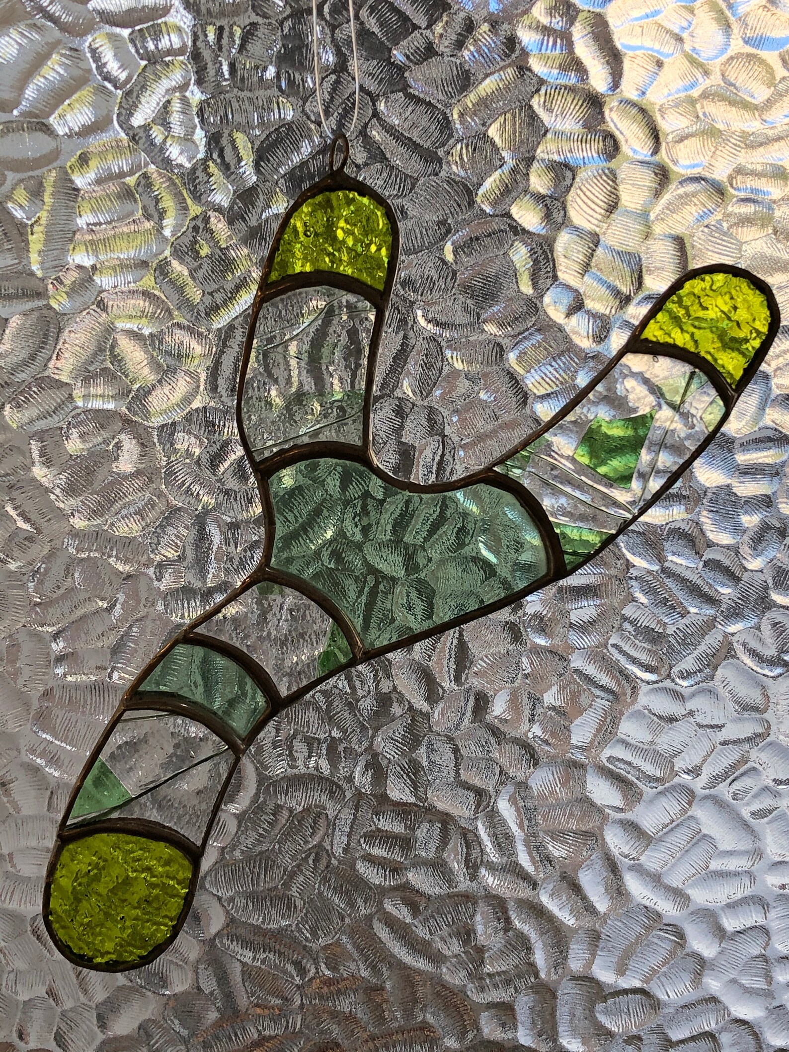 Stained Glass DNA Y Small - Etsy