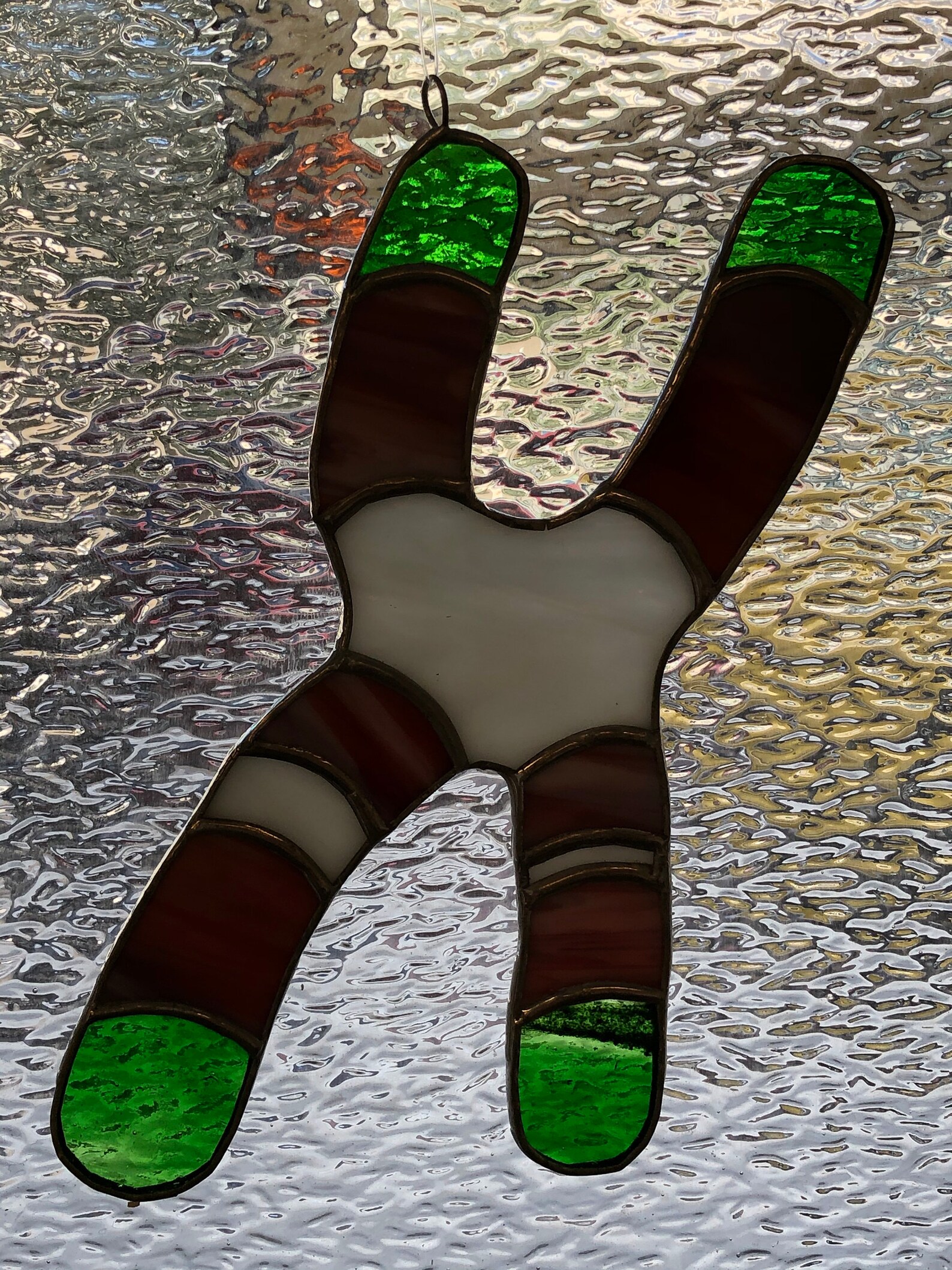 Stained Glass DNA Y Small - Etsy