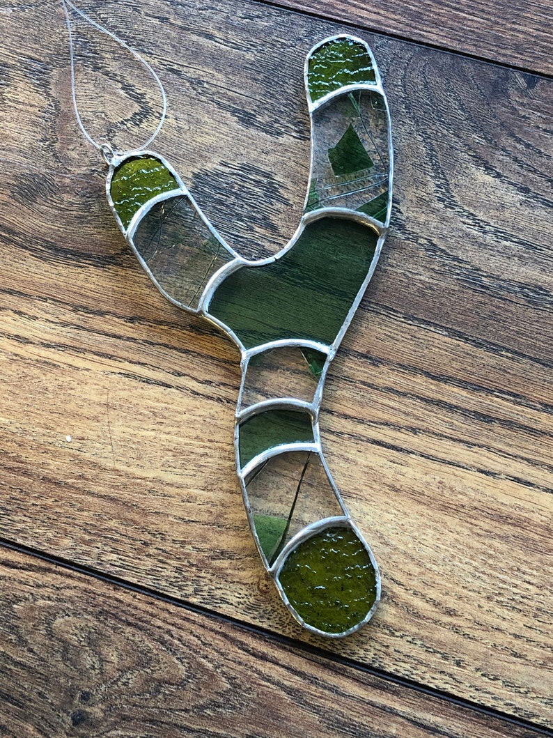 Stained Glass DNA Y Small - Etsy