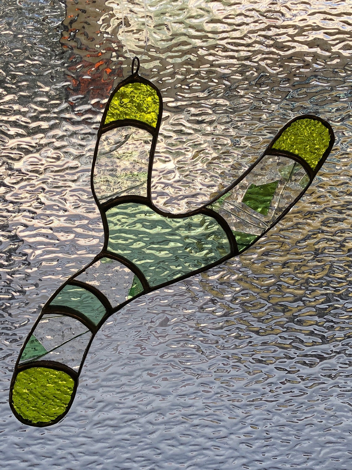Stained Glass DNA Y Small - Etsy
