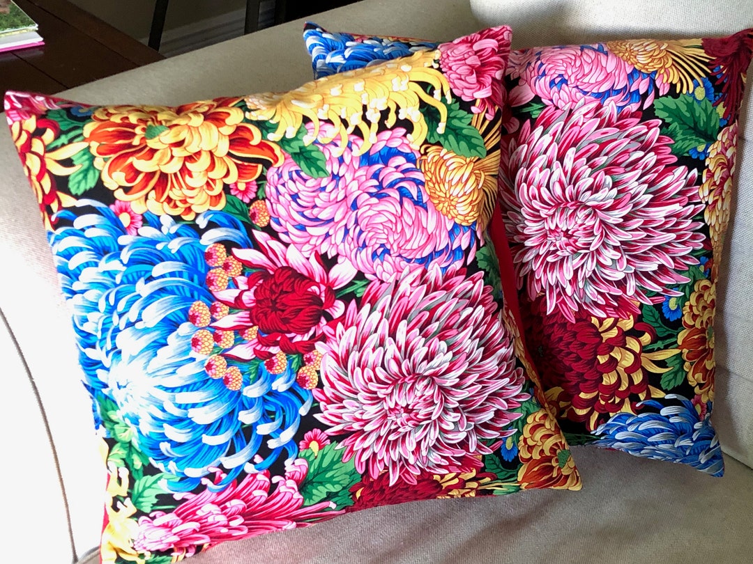 Big Red and Blue Pillow for You - Etsy