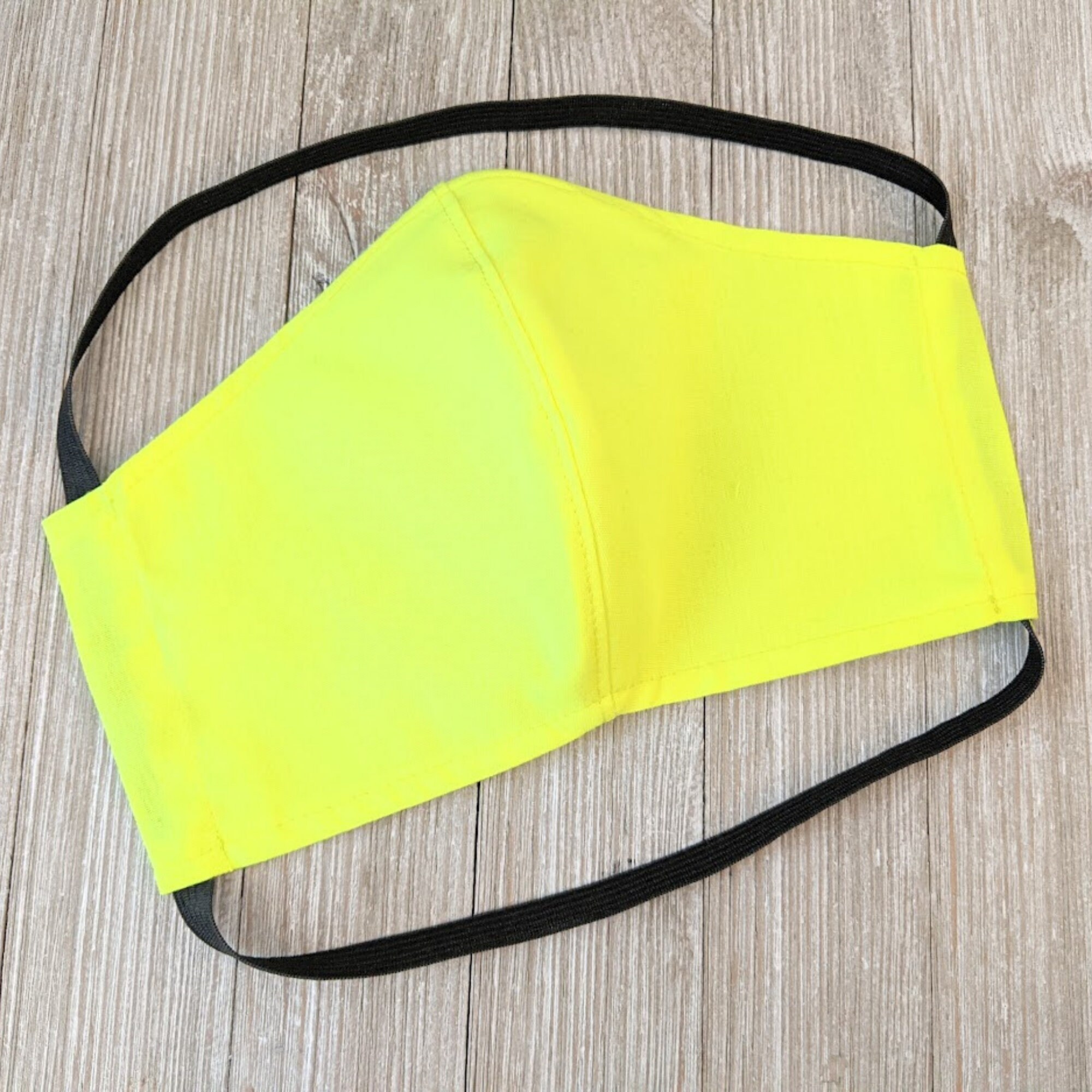 Neon Yellow Print Face Mask Washable Face Mask Dust Mask | Etsy