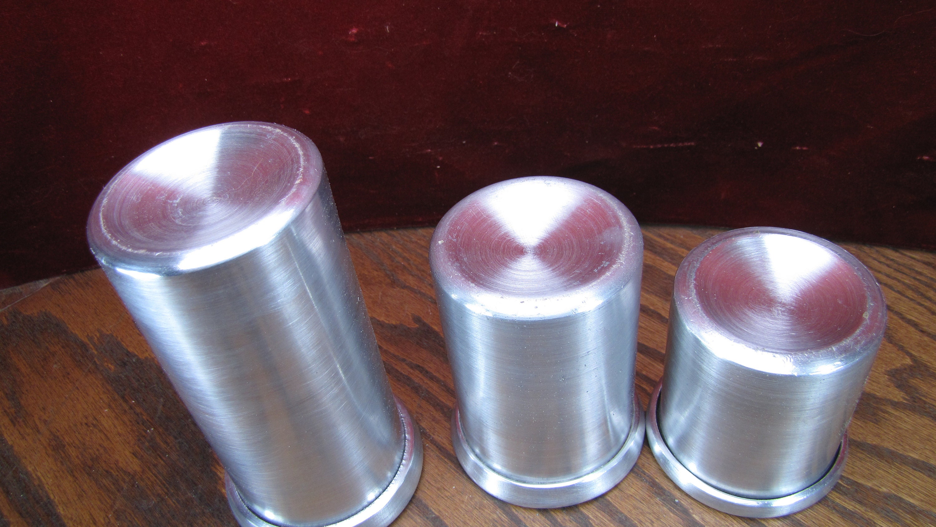 3 Set Reinforced Top Candle Mold Set With Contoured Base - 3" Aluminum ...