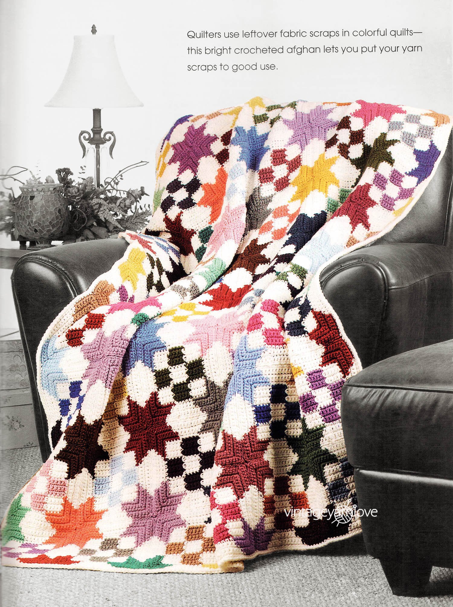 Vintage Crochet Pattern. Blanket Crochet Pattern. Crochet Pattern ...