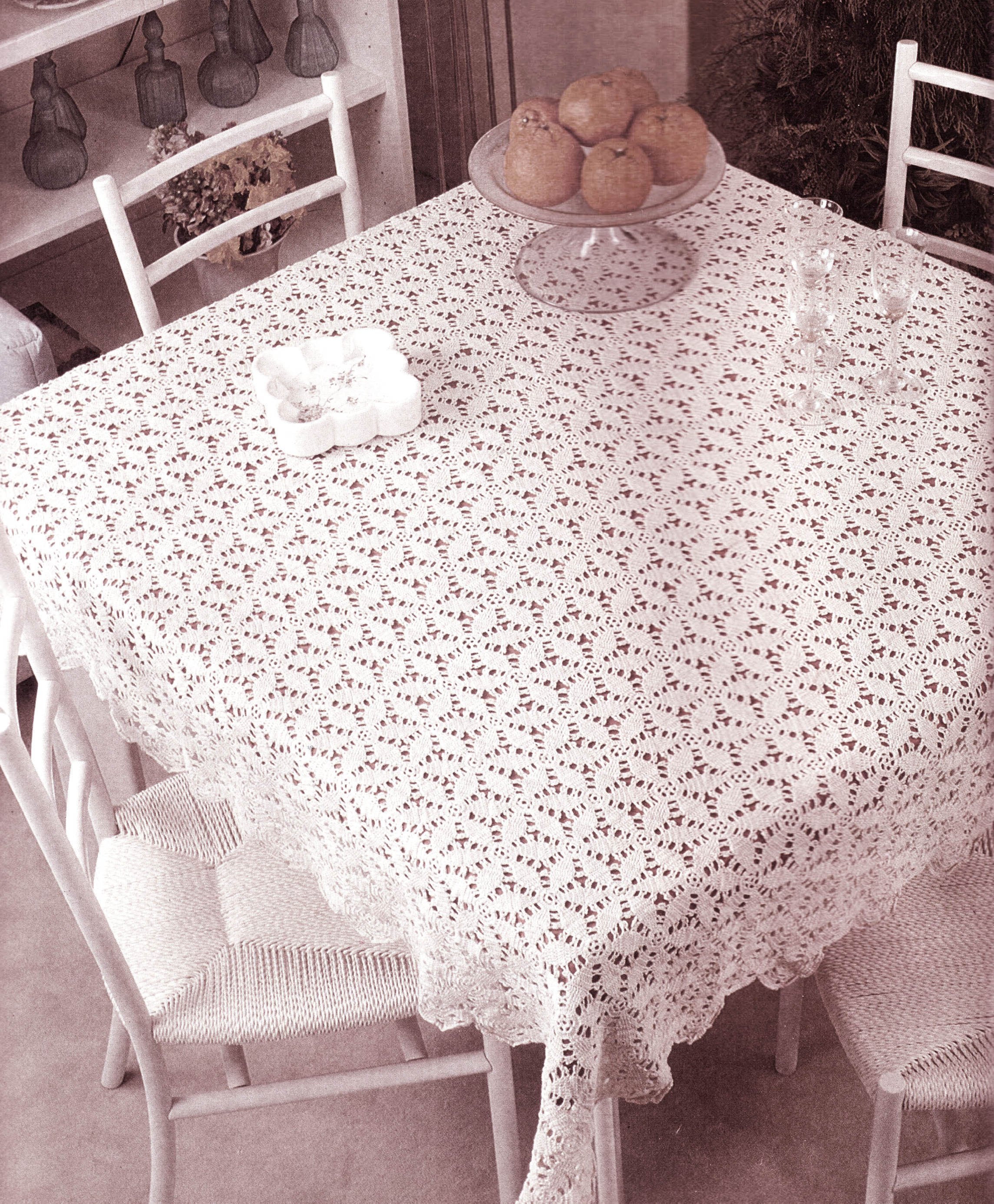 Crochet Tablecloth Pattern Vintage Crochet Pattern PDF Crochet Pattern ...