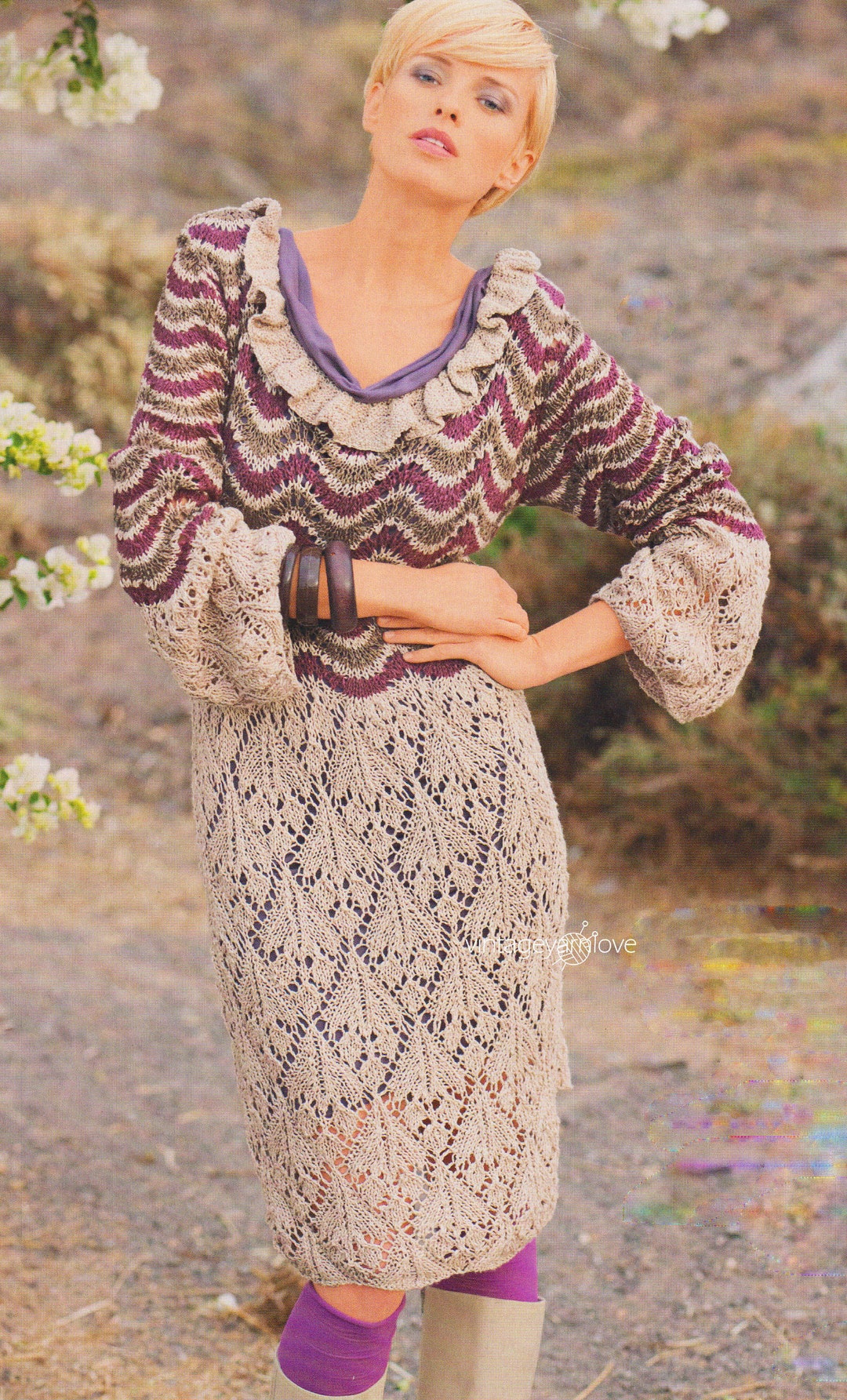 Knitting Dress Pattern Vintage Knitting Dress Pattern PDF Pattern Woman ...