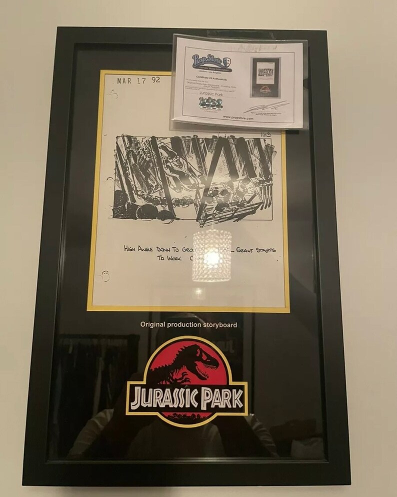 Jurassic Park Movie Prop Original Story Board With Coa From - Etsy