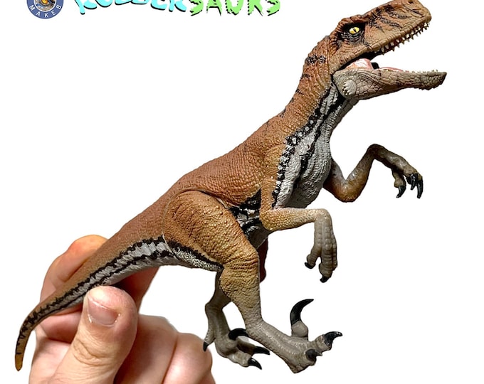 Rubbersaurs Series 6 Atrociraptor Articulated Dinosaur Figure by Marco ...