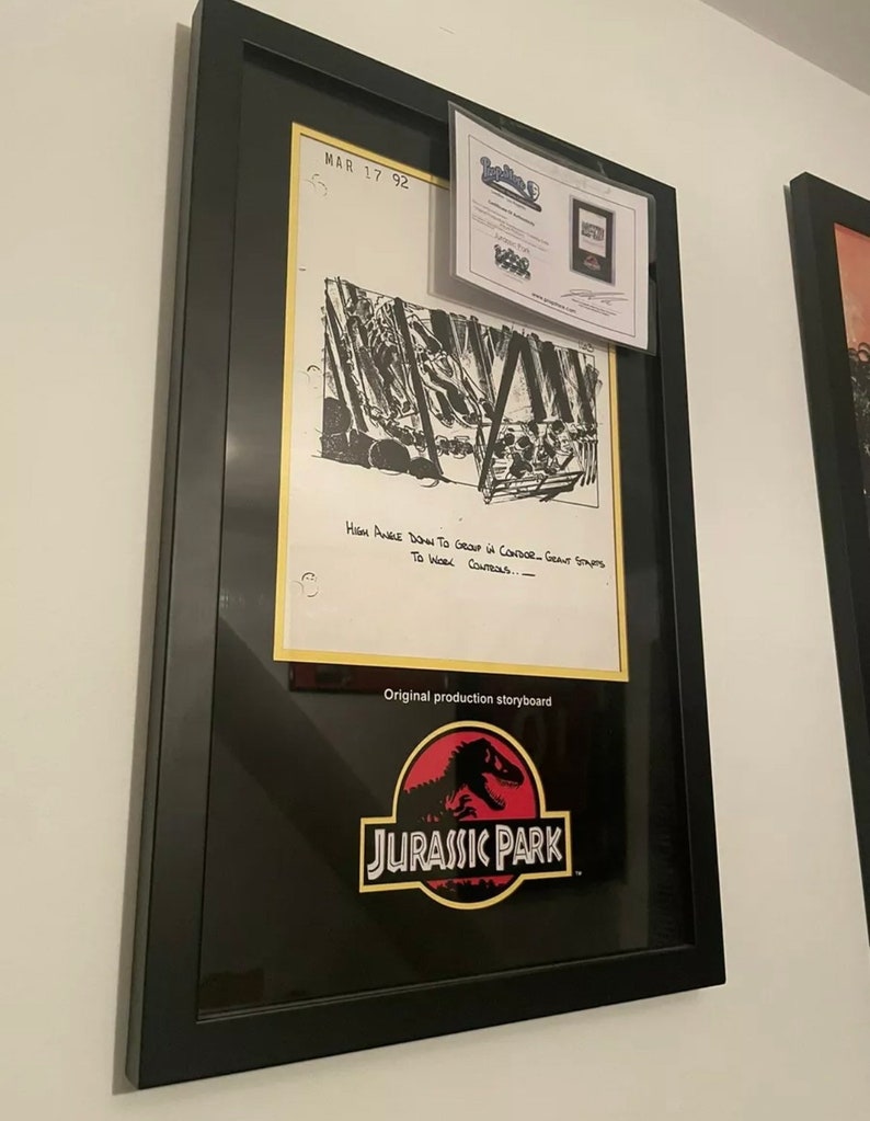Jurassic Park Movie Prop Original Story Board With Coa From - Etsy