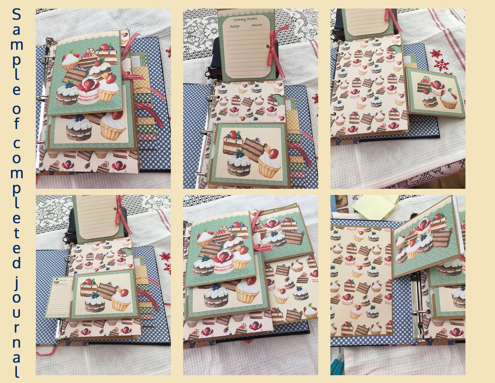 Printable Blank Recipe Junk Journal 20 Unique Recipe Cards - Etsy