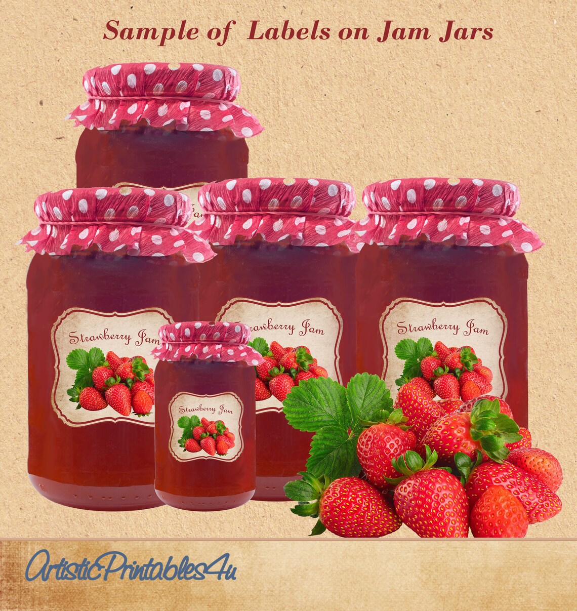 9 Jam Labels in Two Sizes Printable and Instant Download. - Etsy Canada