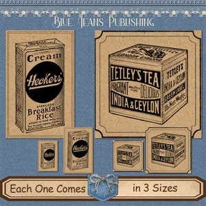 12 Printable Farmhouse Labels, 3 Sizes, Digital Country Kitchen Labels ...