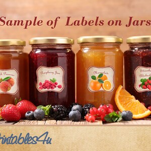 9 Jam Labels in Two Sizes Printable and Instant Download. - Etsy Canada