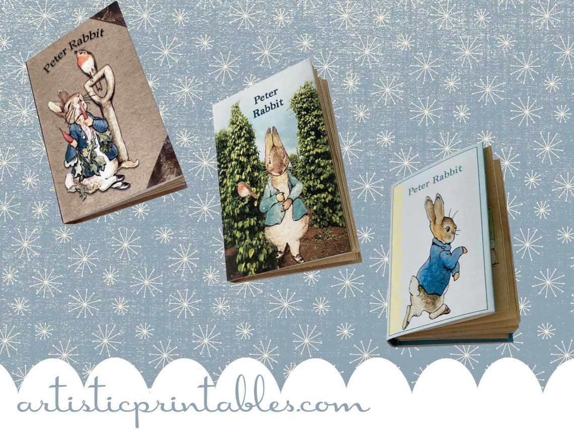 Mini Book Printable Peter Rabbit Mini Book Instant Download - Etsy Canada