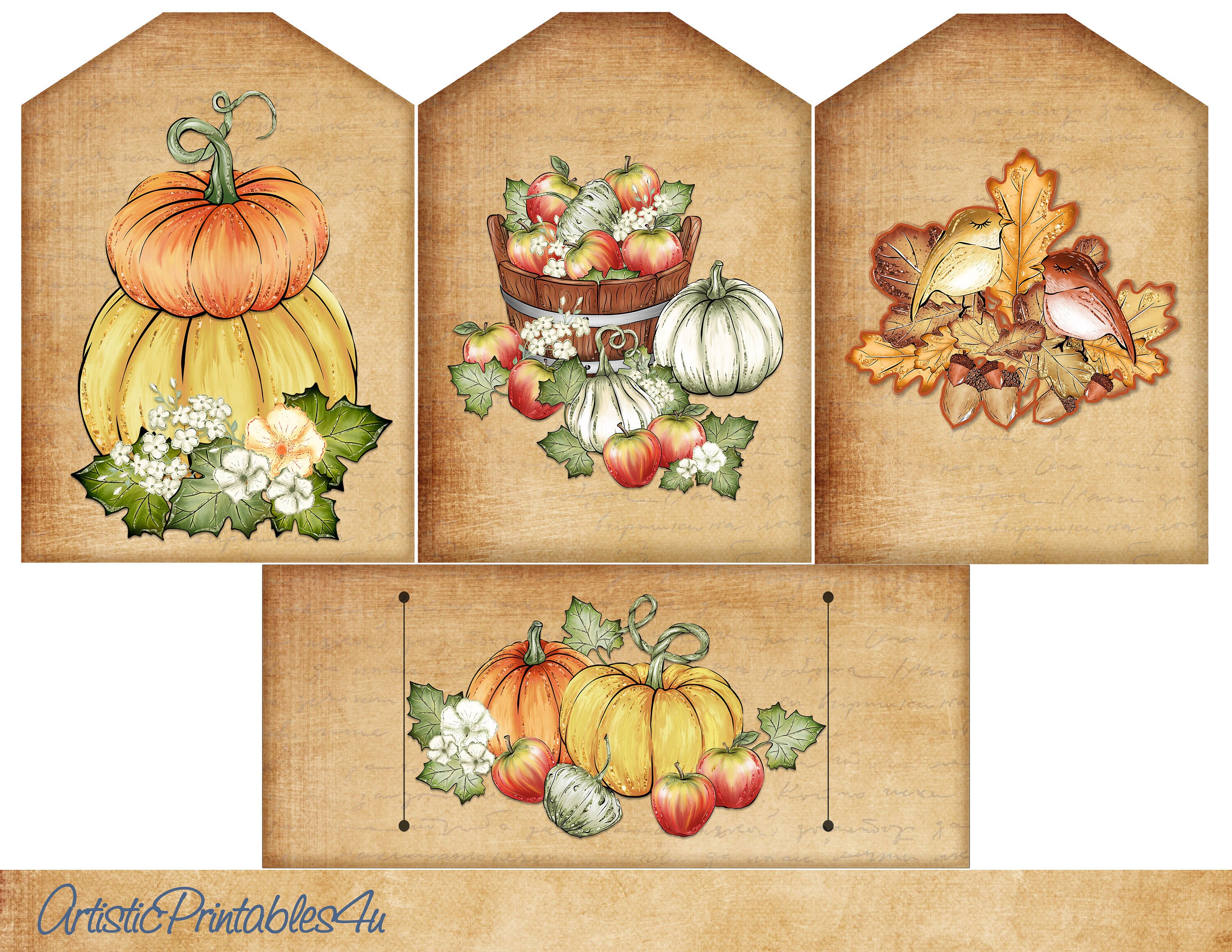 Pocket Tags Instant Download Printable Pocket Tags and - Etsy