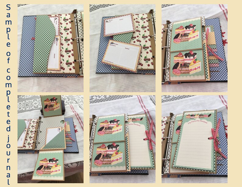 Printable Blank Recipe Junk Journal 20 Unique Recipe Cards - Etsy