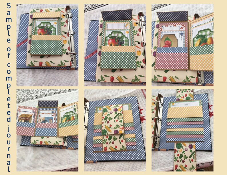 Printable Blank Recipe Junk Journal 20 Unique Recipe Cards - Etsy