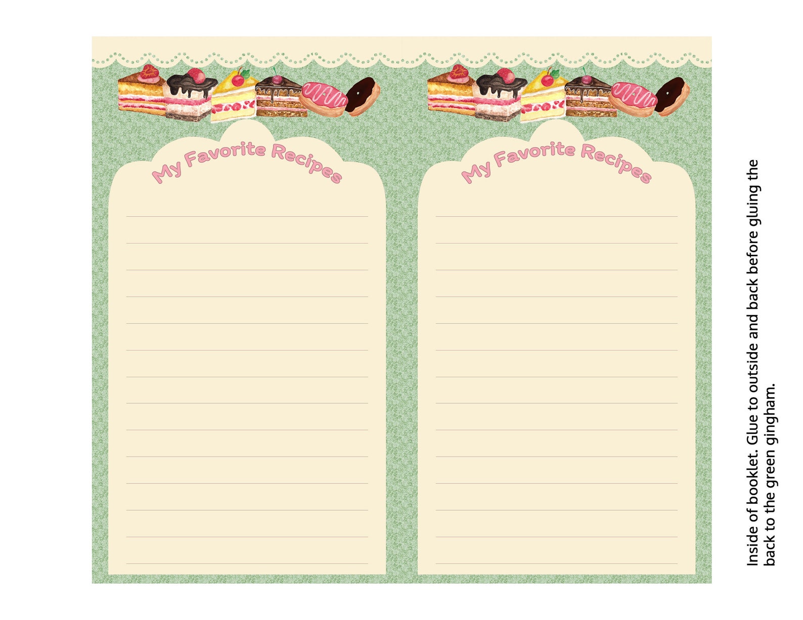 Printable Blank Recipe Junk Journal 20 Unique Recipe Cards - Etsy